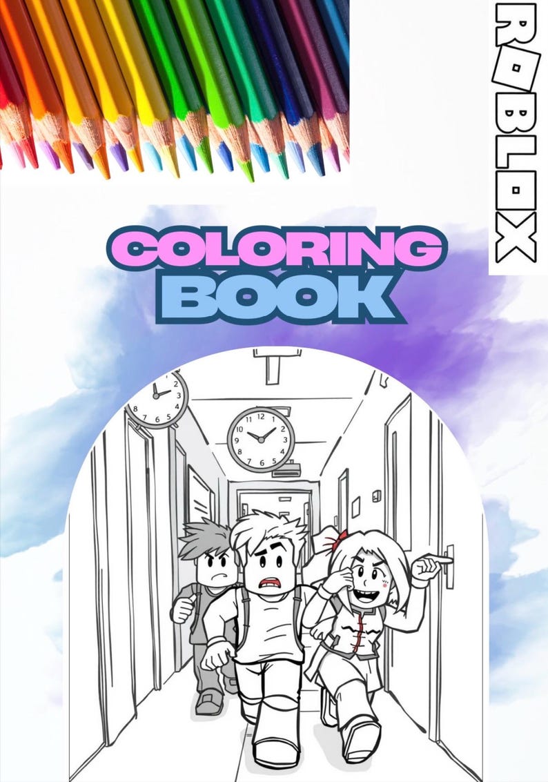 Roblox Coloring Book - Etsy