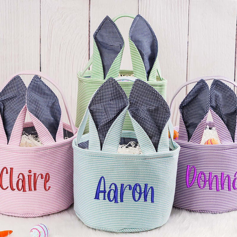 Monogram Easter Basket - Etsy