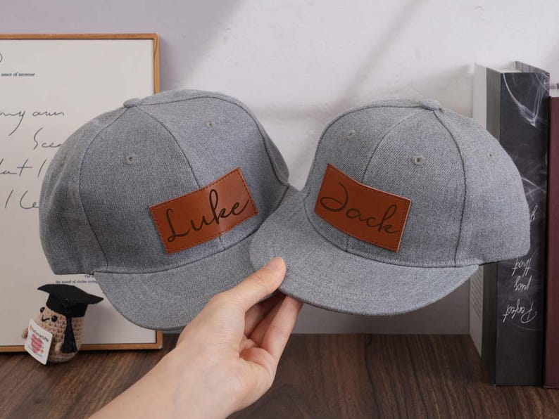 Personalized Baby Hat With Name – Custom Toddler Snapback Cap, Leather ...
