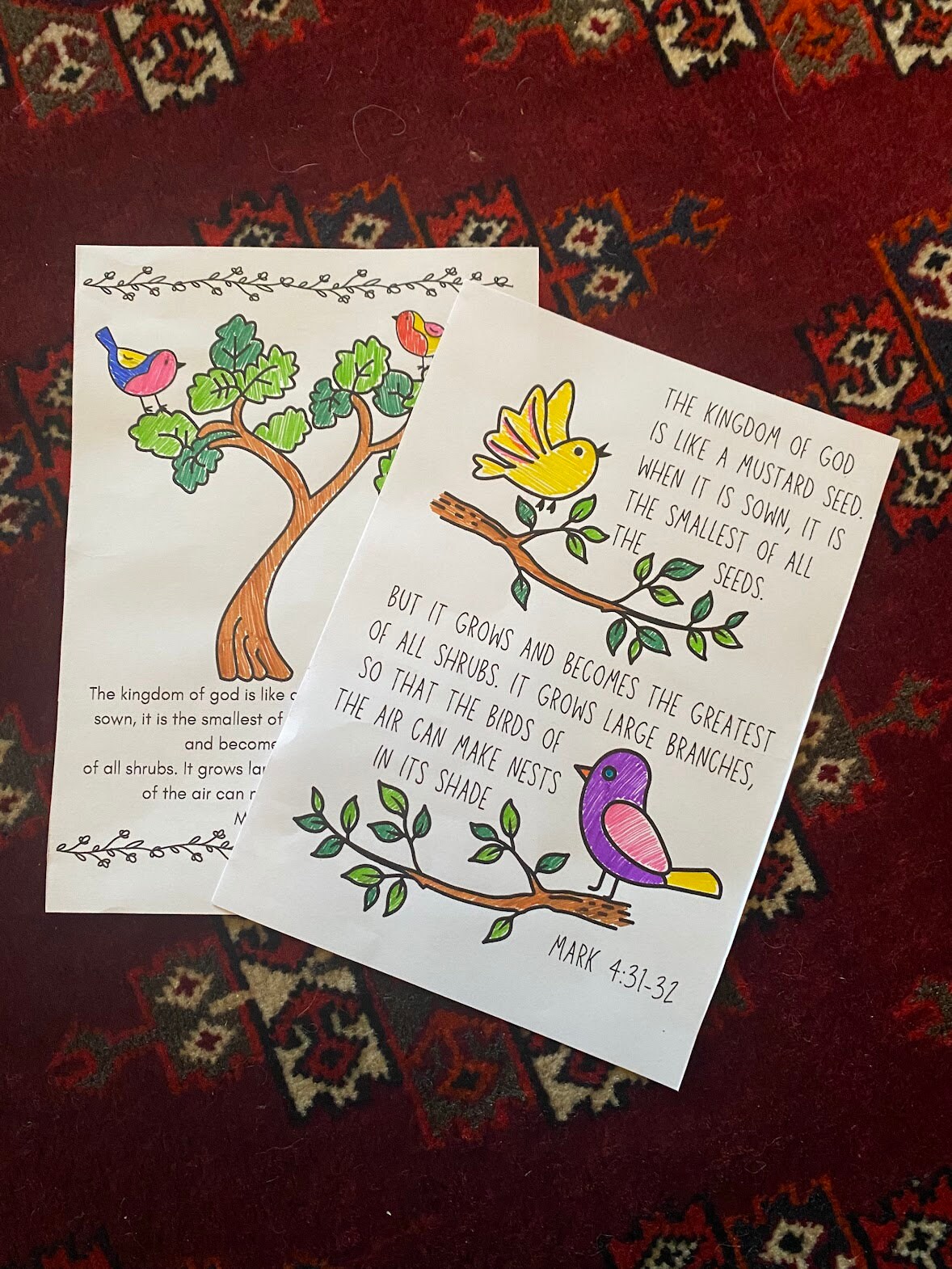 Parable of the Mustard Seed | Grab'n'go Sunday School - Etsy