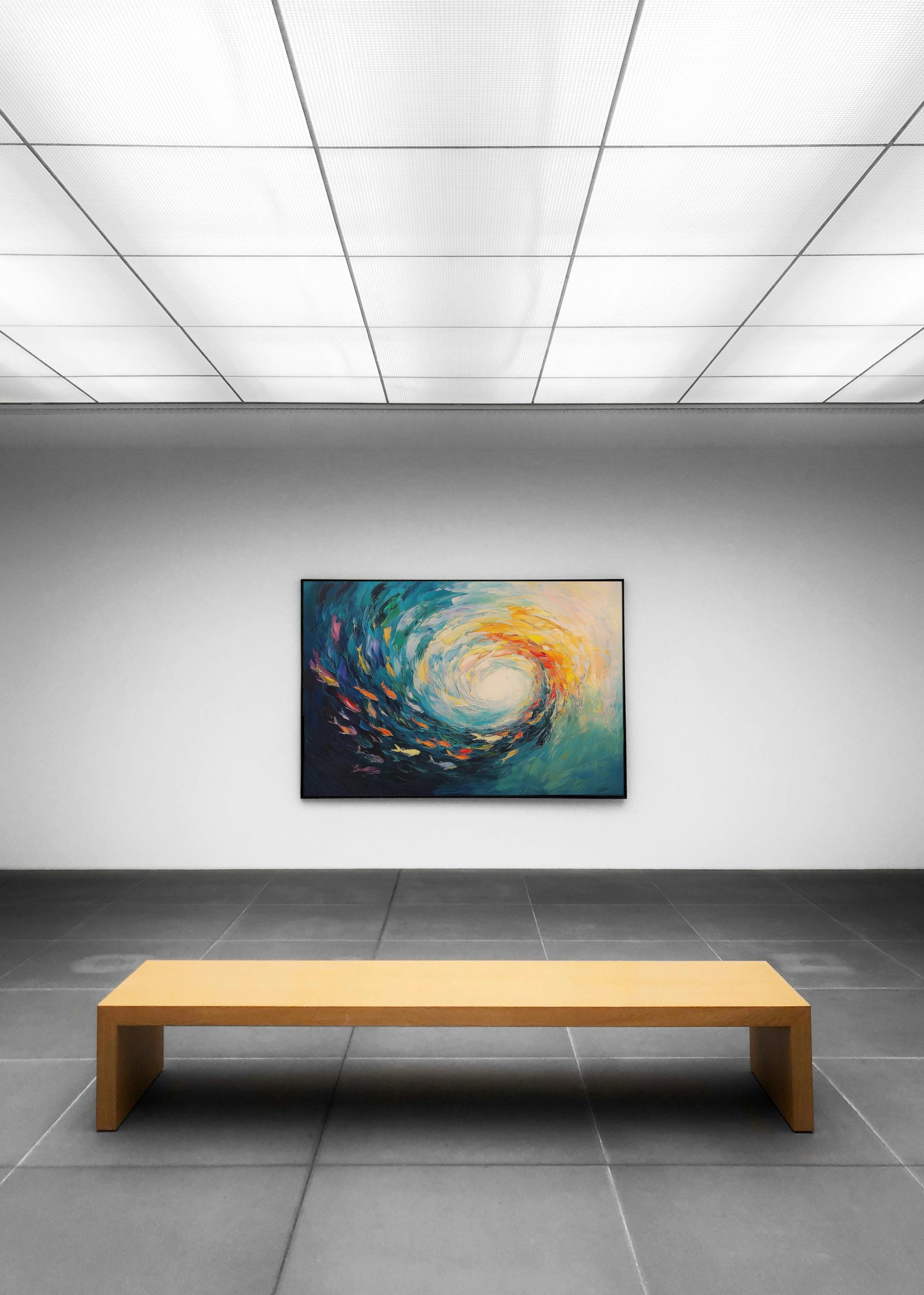 Fish Swarm Printable Wall Art, Vintage Print, Trendy Room Decor ...