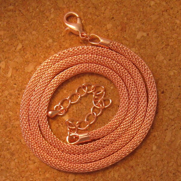 Copper Mesh Necklace - Etsy