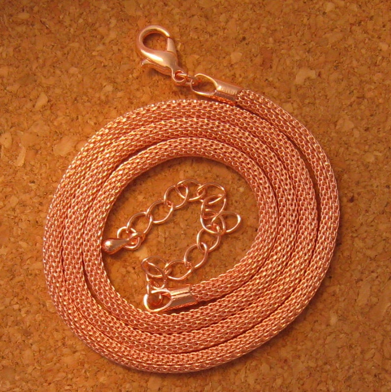 16 Inch Bright Copper Plated Mesh Chain Mesh Choker Mesh Chain - Etsy UK