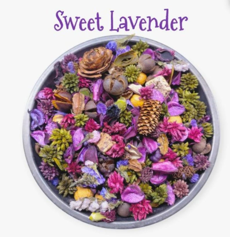 Sweet Lavender Potpourri – Farmhouse Bowl Filler, Calming Floral ...