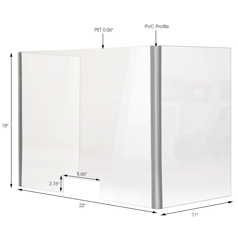 M&T Displays Foldable Sneeze Guard With Slot or Without Slot Options ...