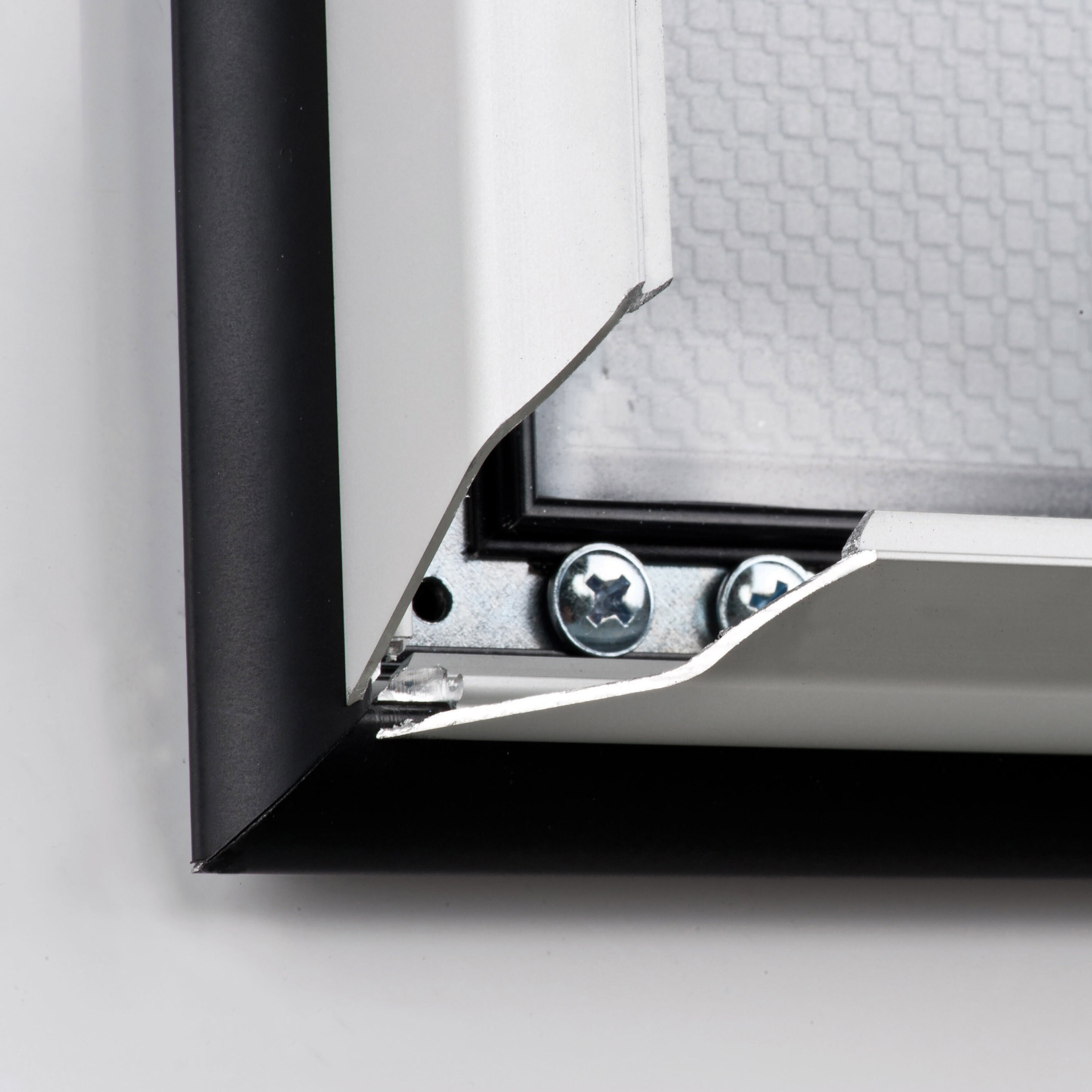 M&T Displays Double Color Snap Frame 30x40 Inch Black-silver Aluminum ...