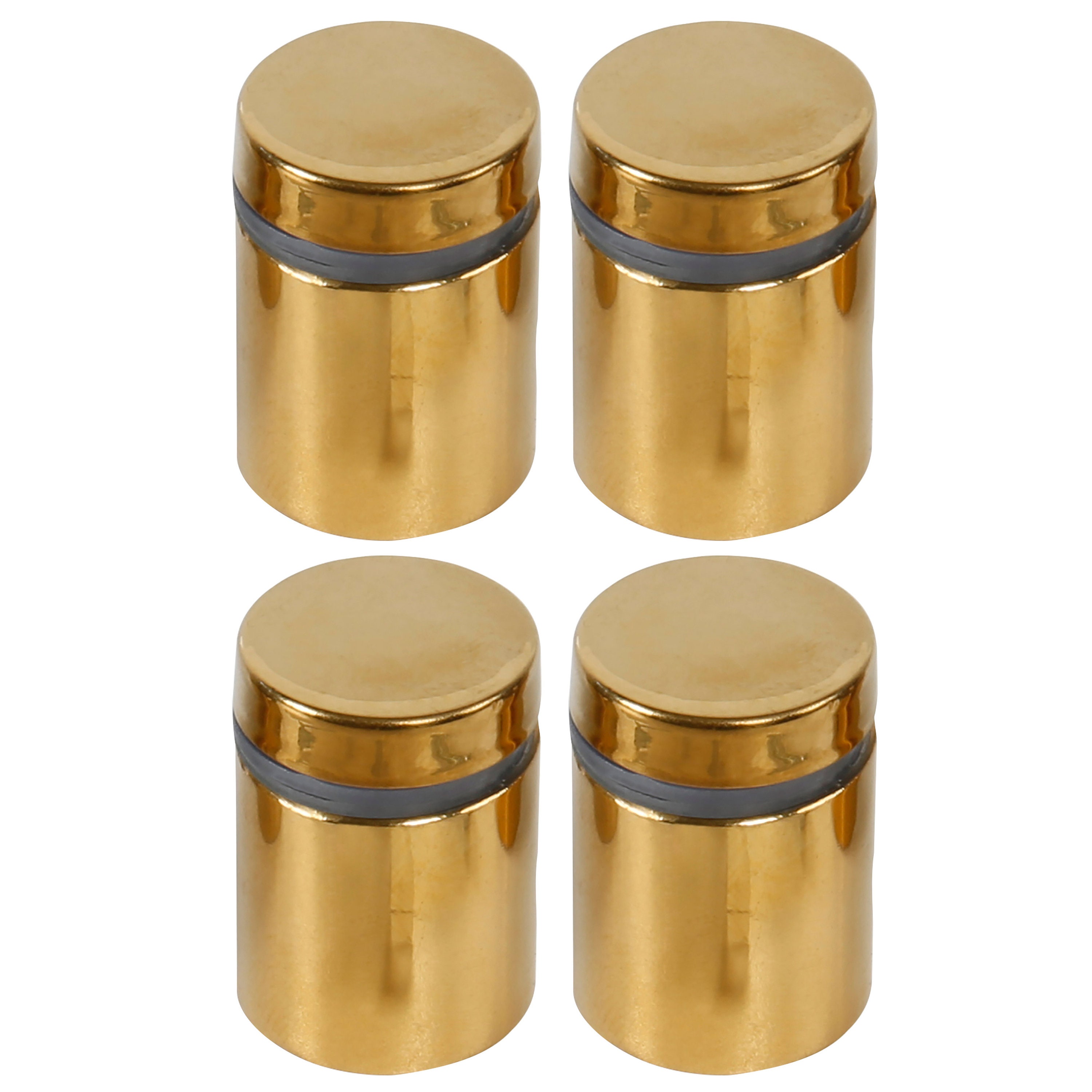 M&T Displays Stainless Steel Gold Chrome Standoff Screws (3/4 X 1 ...