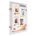 M&T Displays Wall Mount Clear Acrylic Frameless Picture Frame With ...