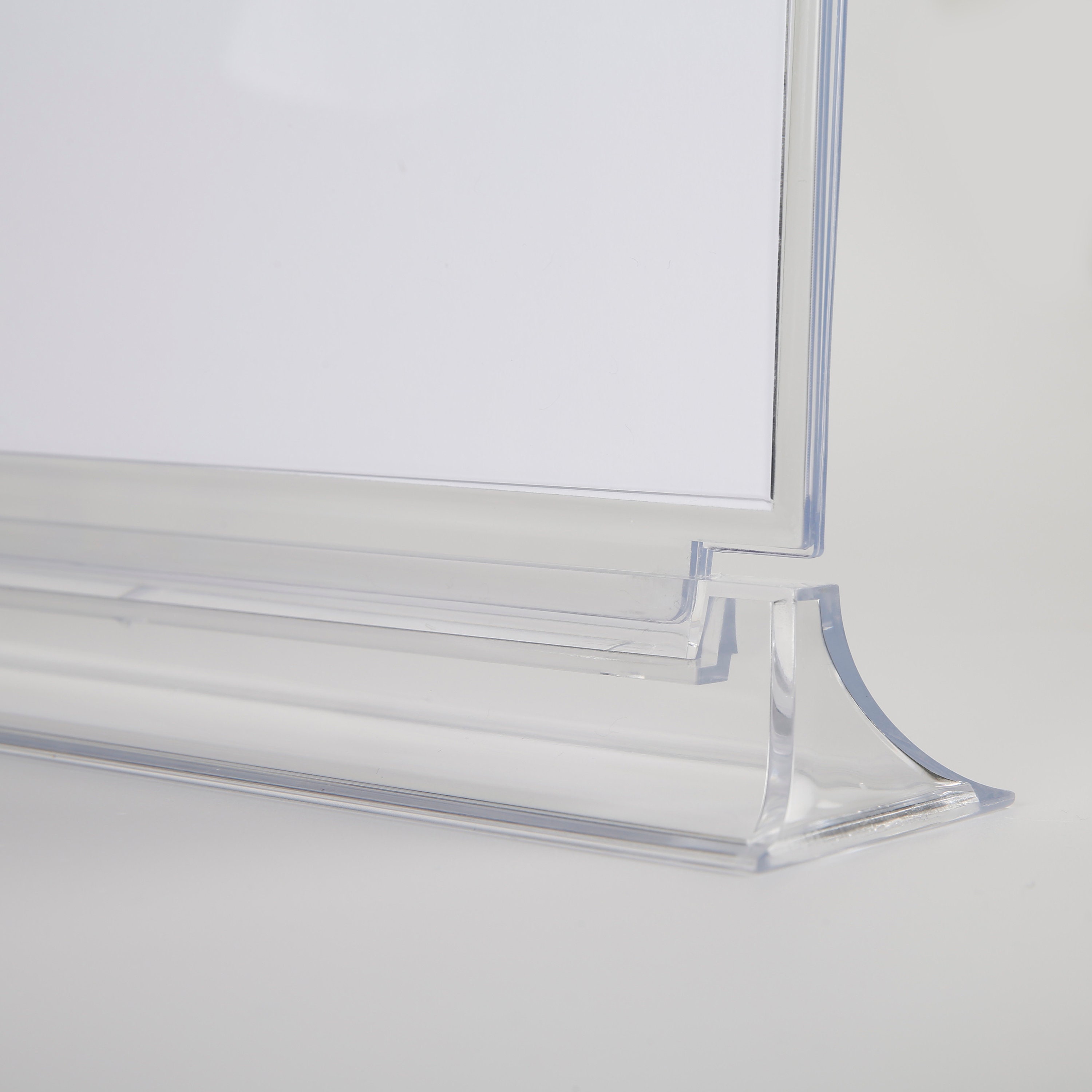 Double Sided Upright Clear Acrylic Leaflet Holder Stand 8.5x11 Pocket ...