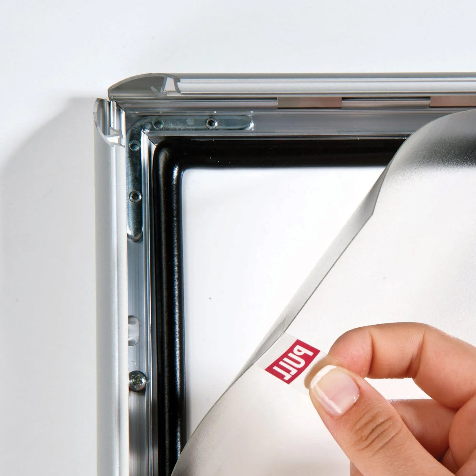 M&T Displays Weatherproof Snap Poster Frame 22x28 Inch Black/silver ...