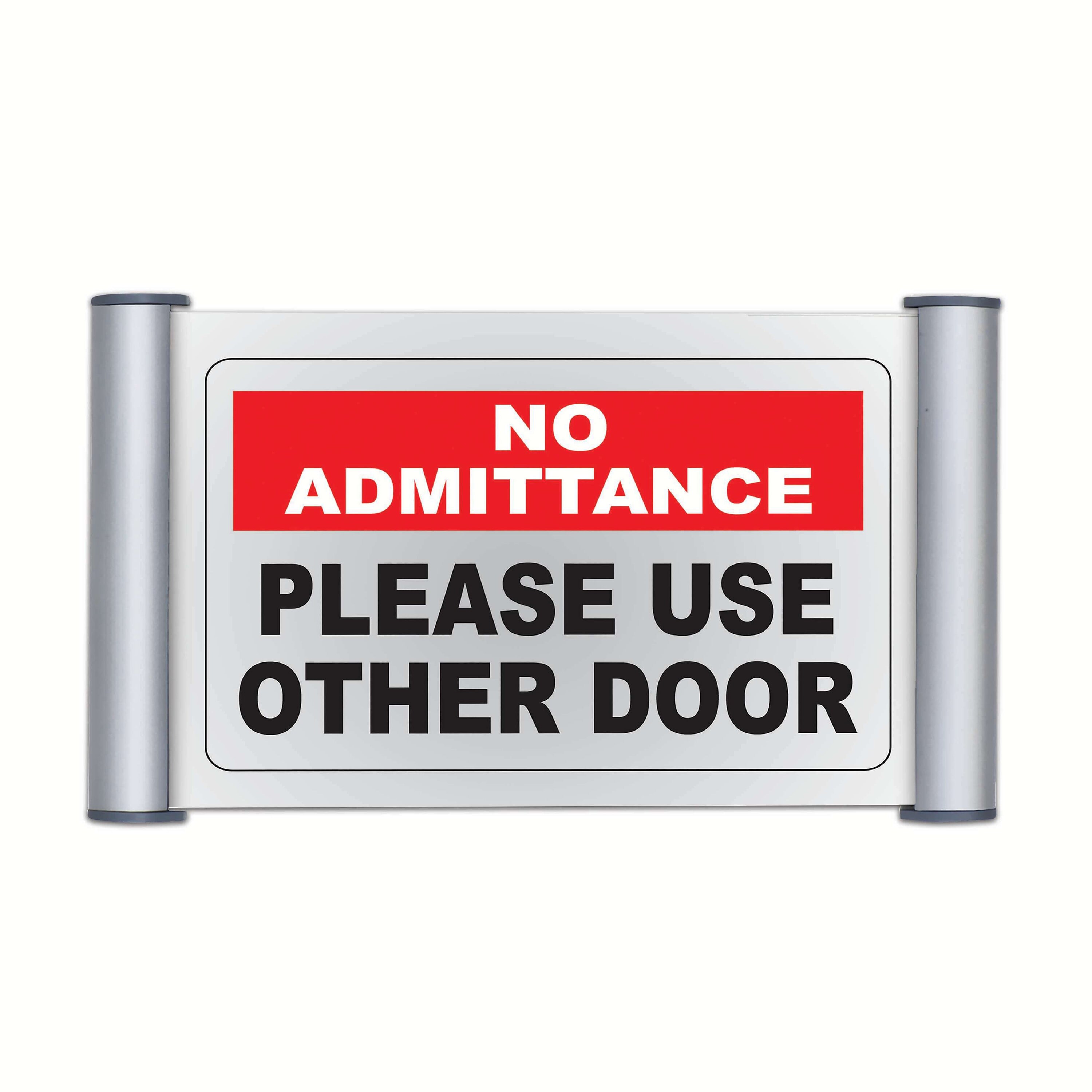M&T Displays Snap Open Name Plate Aluminum Office Door Sign Holder With ...