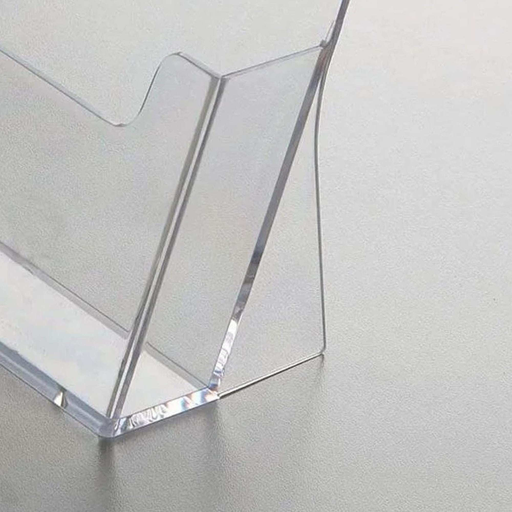 M&T Displays Clear Acrylic Brochure Leaflet Holder 5.5x8.5 Inch Pocket ...