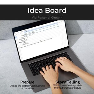Vlogging Script Template for Tiktok Youtube Instagram Plan & Organize ...