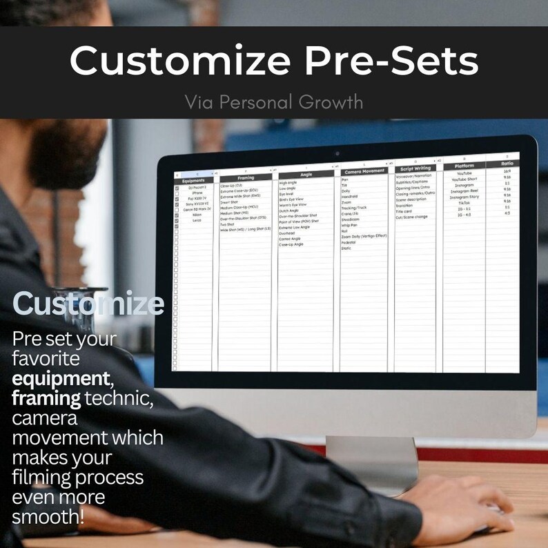 Vlogging Script Template for Tiktok Youtube Instagram Plan & Organize ...