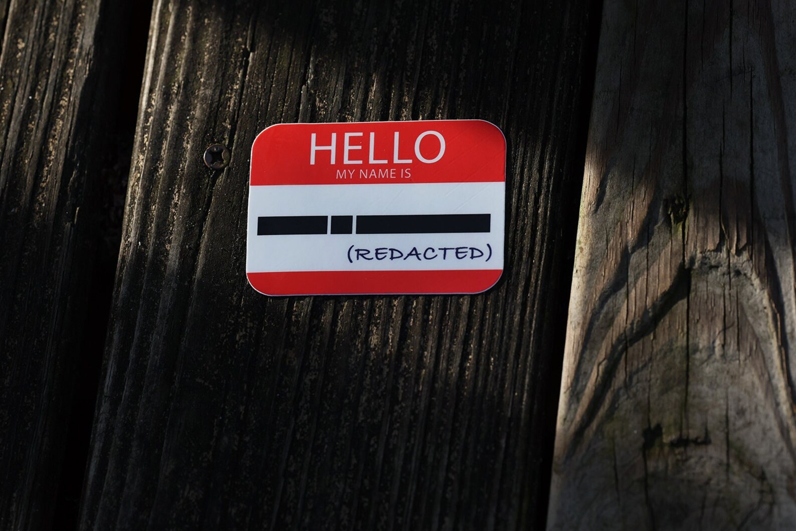 HELLO MY NAME is redacted Vinyl Sticker Journalism Reporter Funny ...
