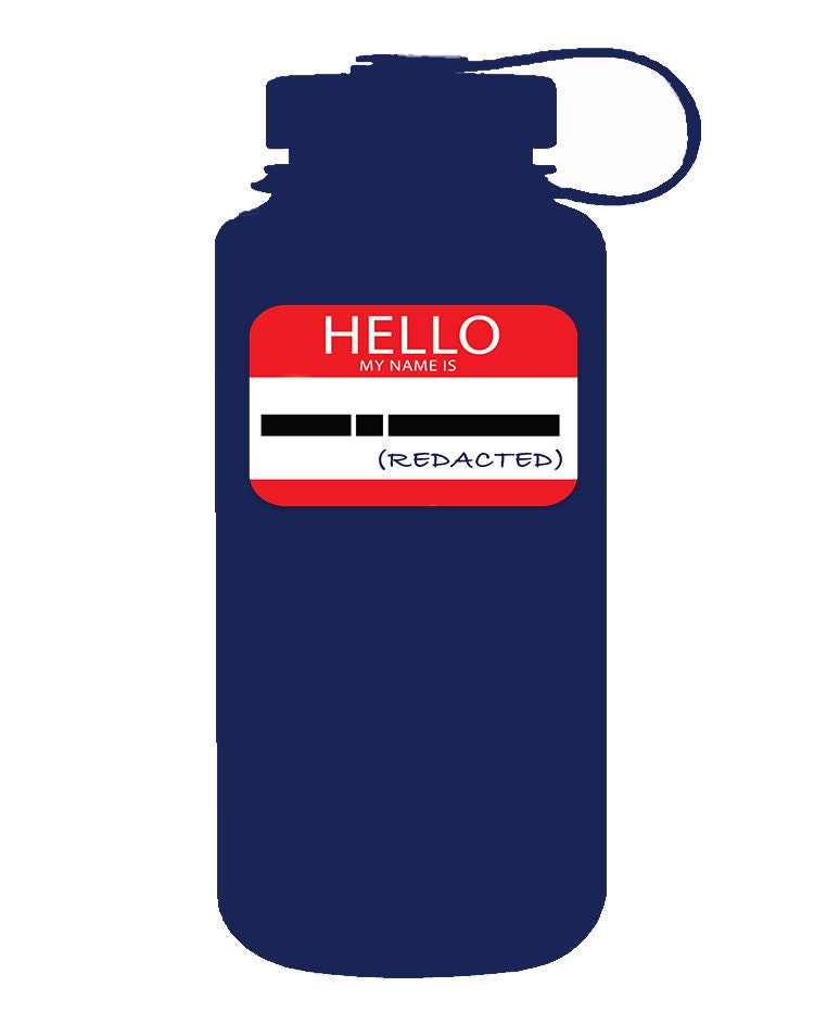 HELLO MY NAME is redacted Vinyl Sticker Journalism Reporter Funny ...