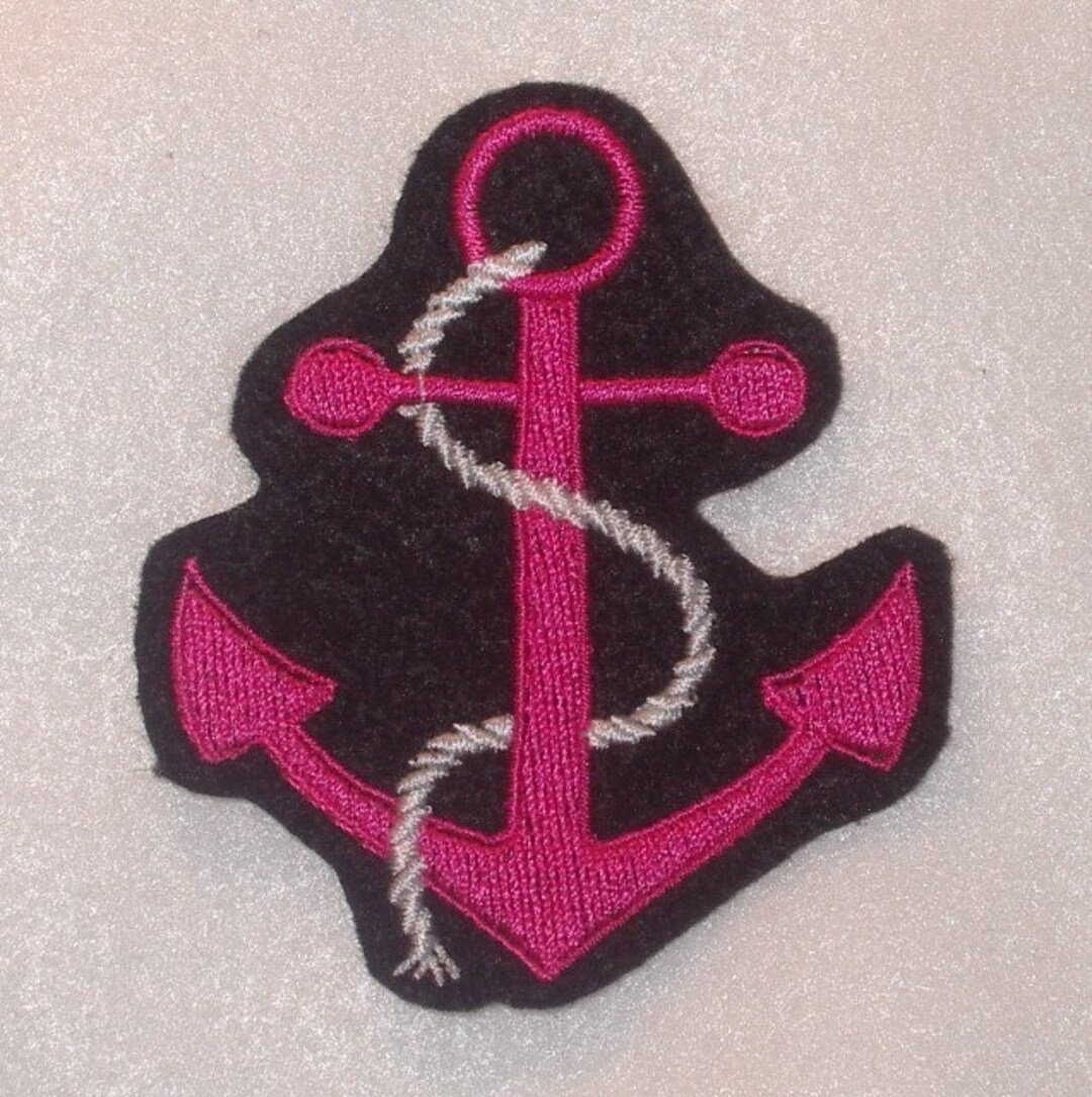 Anchor Felt Embroidery Patch - Etsy