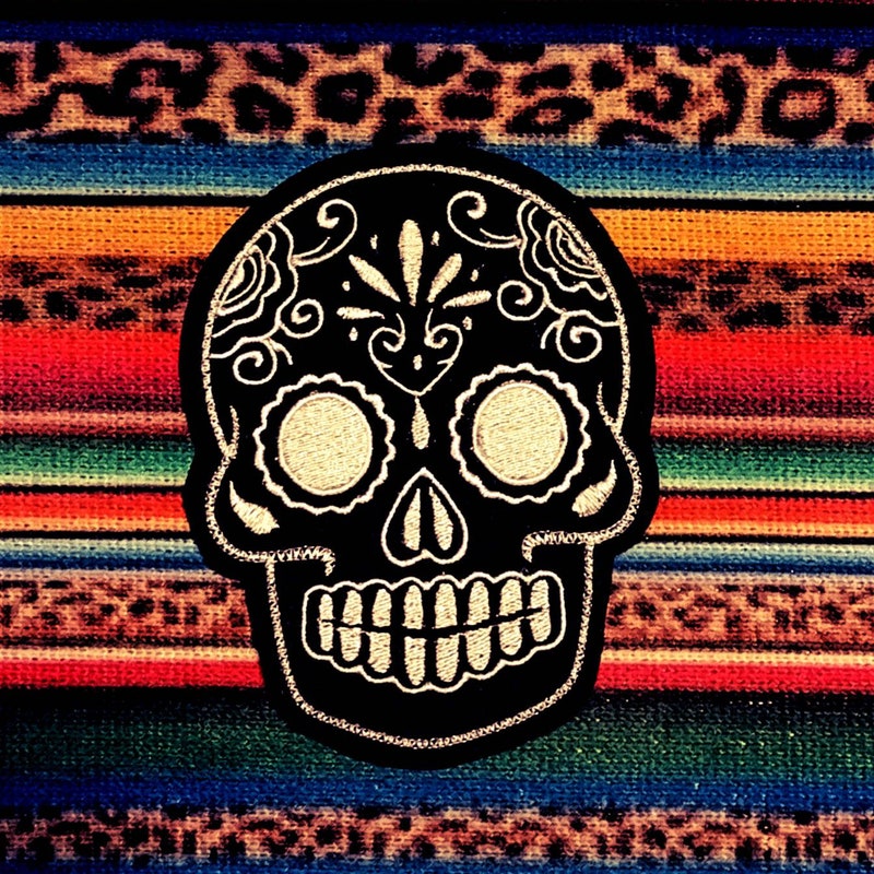 Embroidered Skull Patch - Etsy