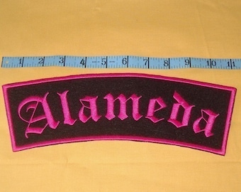 Old English Name Patch Extra Large Embroidery - Etsy