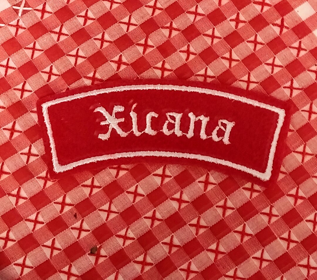 Old English Xicana or Name Patch - Etsy