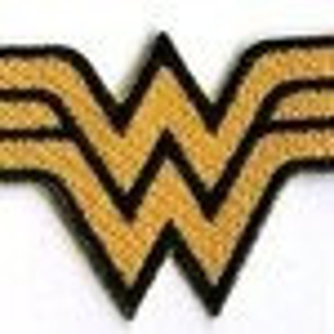 Wonder Woman Patch Black and Gold - Etsy