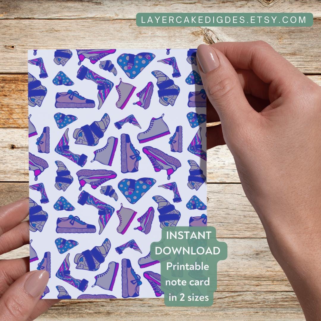 Printable Card Orthotics Shoes Kids Braces AFO for Him for Her Physio ...