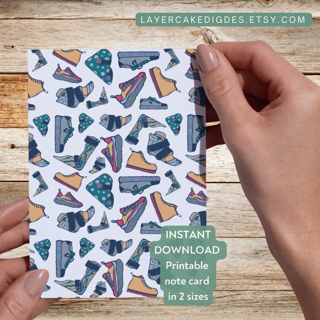 Printable AFO & Shoe Card: Orthotics, Physio Gift (PDF) - Etsy