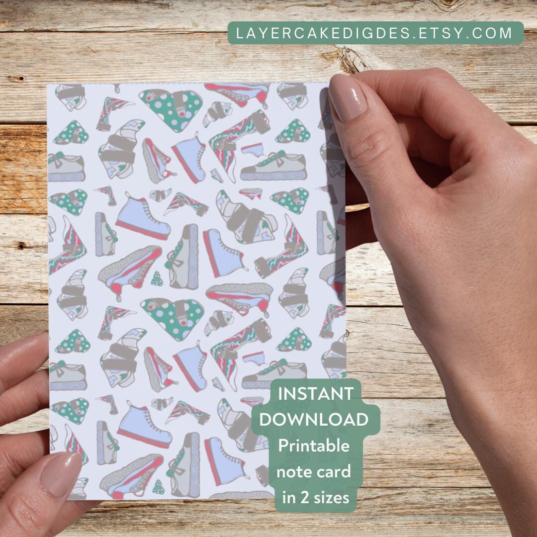 Printable AFO & Shoe Card: Orthotics, Physio Gift (PDF) - Etsy