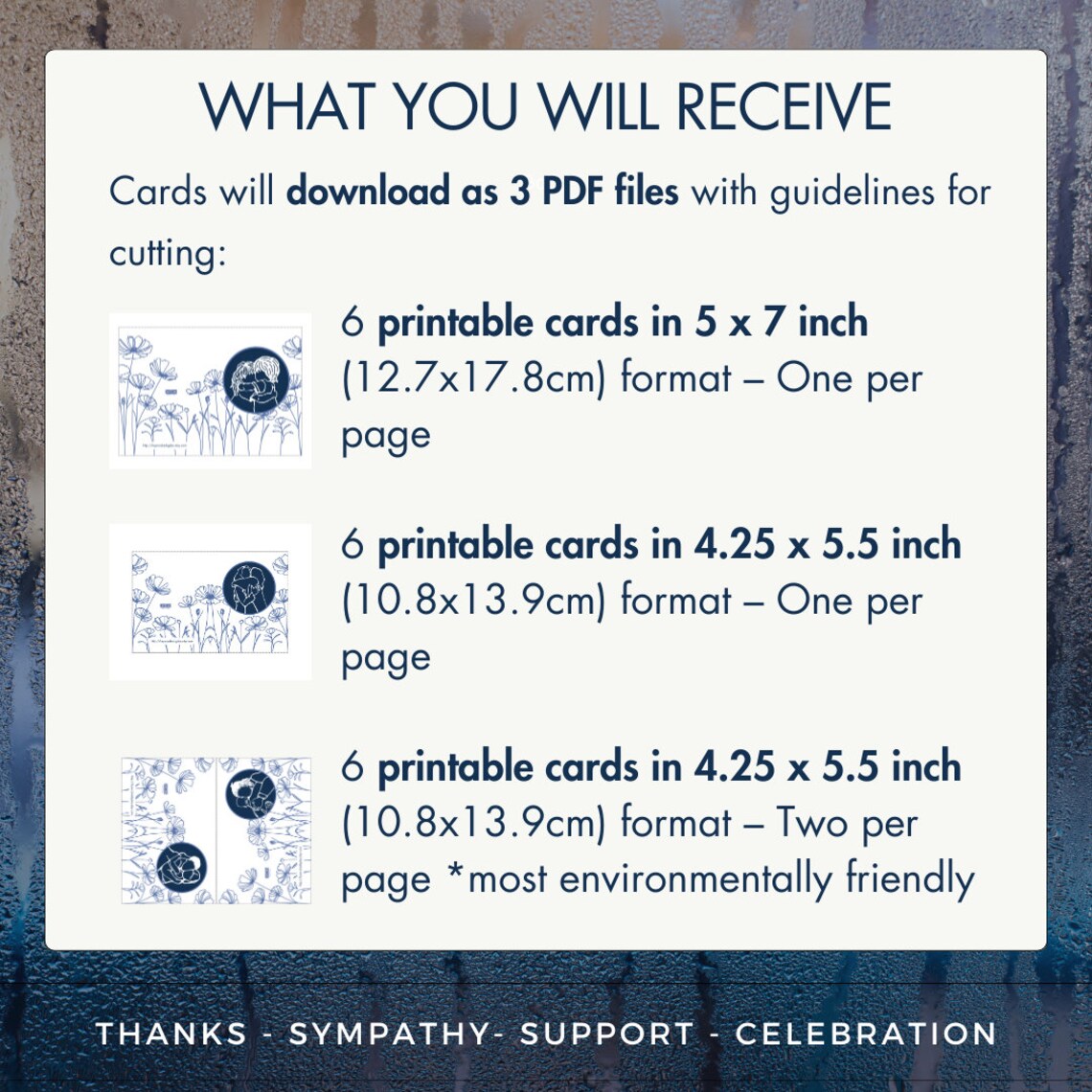Printable Hug Cards: Blank Greeting Cards for Loved Ones (PDF) - Etsy