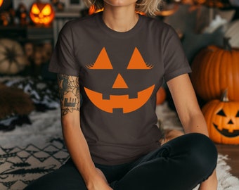 Jack O Lantern Tee, Jack O Lantern Pumpkin Face Shirt, Halloween Shirt ...