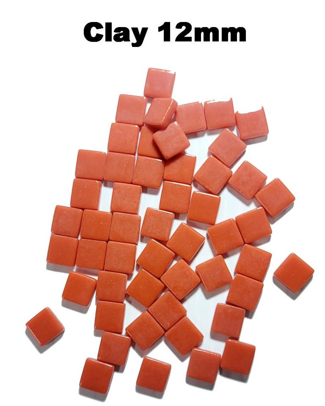 50 Mini Mosaic Tiles, Tiny Square Glass Tiles, Glass Mosaic Pieces ...