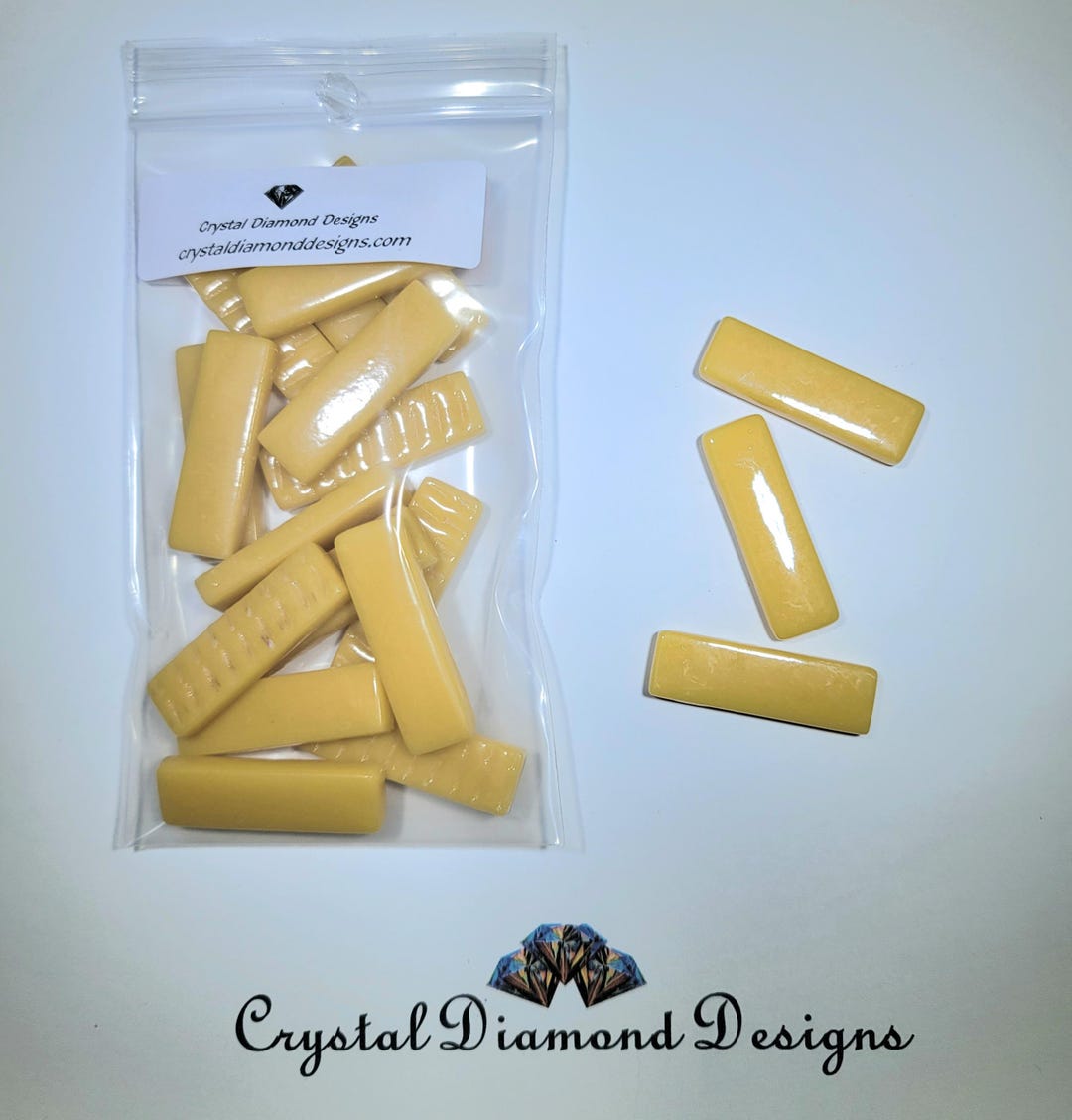 Crystal Subway Glass Mosaic Tiles 1/2"x1.5"x 4mm Thick Approximately 20 ...