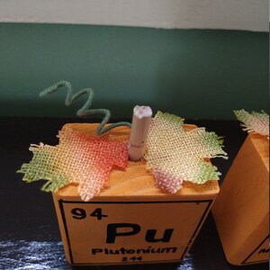 Pumpkin Periodic Table of Elements Word Block Decor - Etsy