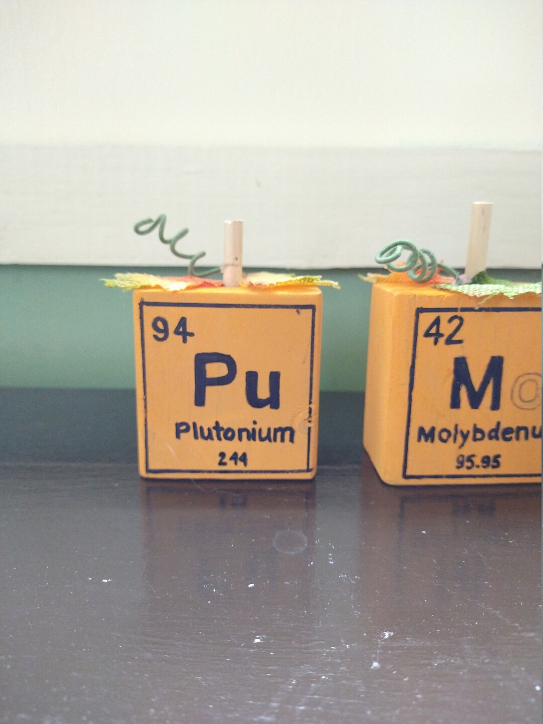 Pumpkin Periodic Table of Elements Word Block Decor - Etsy