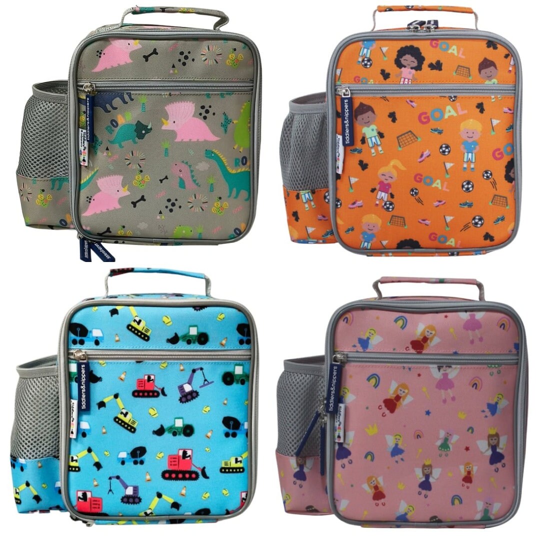 Tiddler Kids Lunch Bag / Lunch Box | Carry Handle With Side Pocket ...