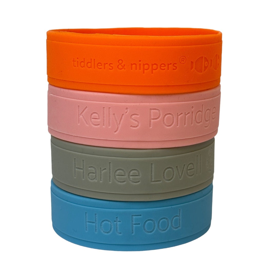 FOOD FLASK BAND - Personalised Silicone Food Flask Bands | Custom Flask ...