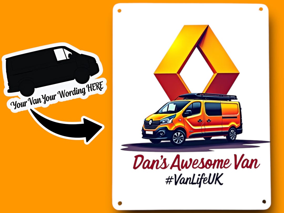 Custom Made Signs / Campervan / Motorhome / Add Your Own Logos, Wording ...