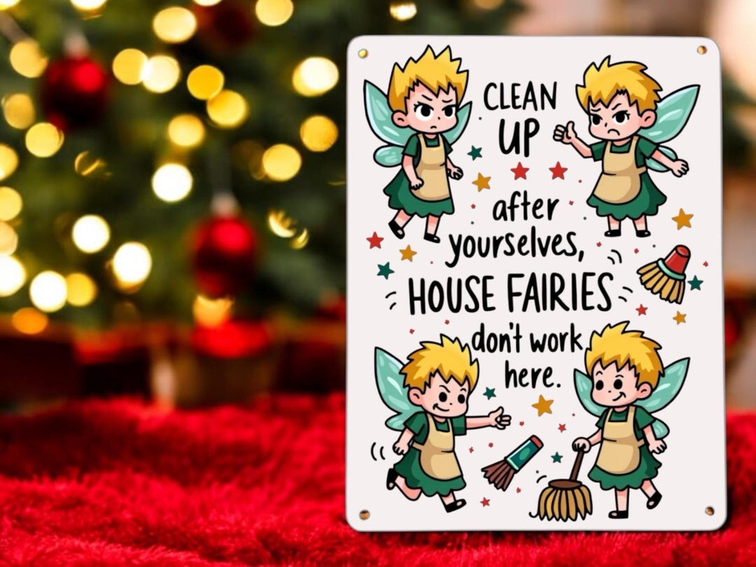 Funny Signs / Cleaning Fairy / Kitchen Sign / Home Sign / UK Delivery ...