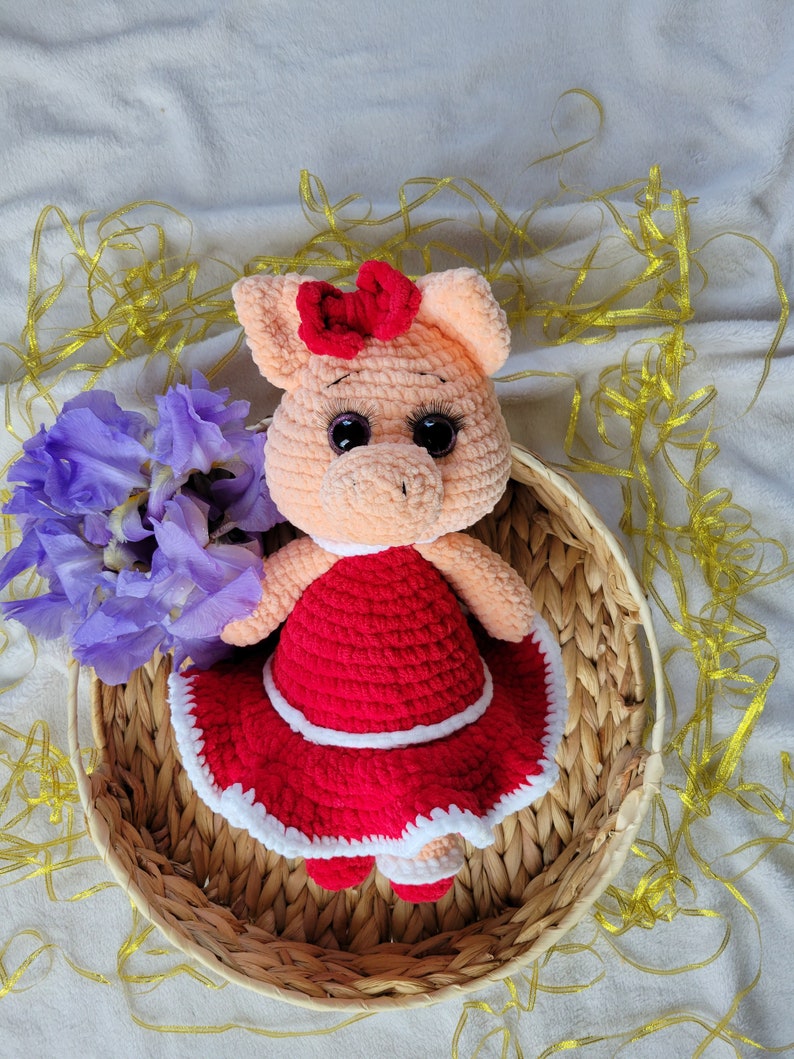 Crochet Piggy - Etsy