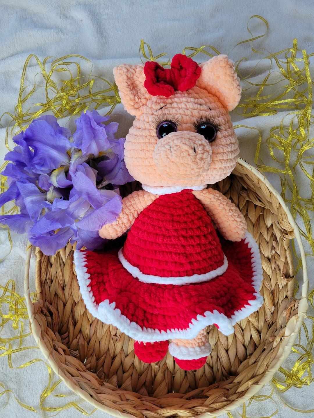 Crochet Piggy - Etsy