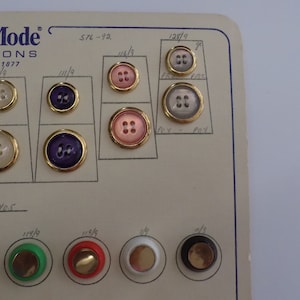 Buttons, La Mode, B. Blumenthal, Salesman's Samples - Etsy