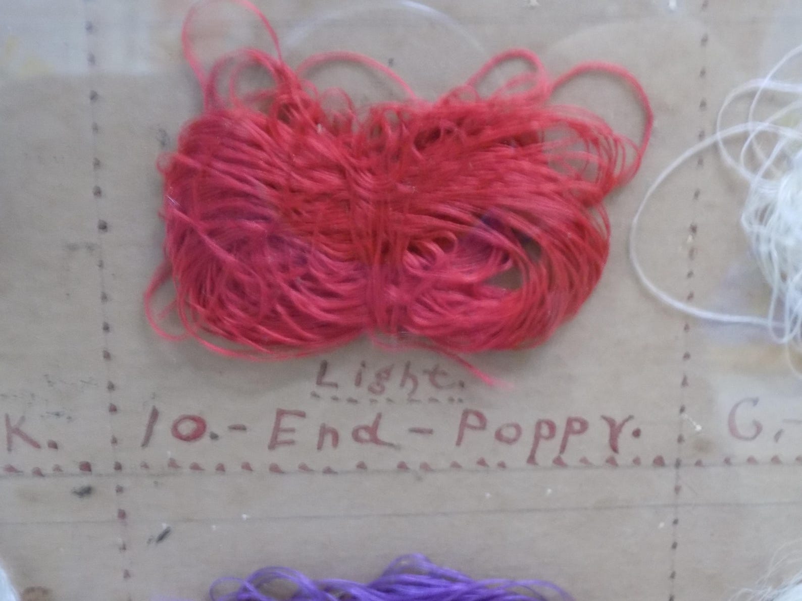FREE SHIPPING !!! Sample Board, Thread, Silk, Cotton, Framed, Display ...