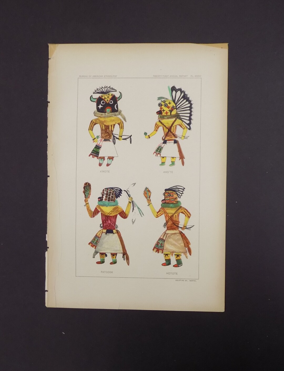 Indians, Native Americans, Kachinas, Bureau of American Ethnology, Hopi ...