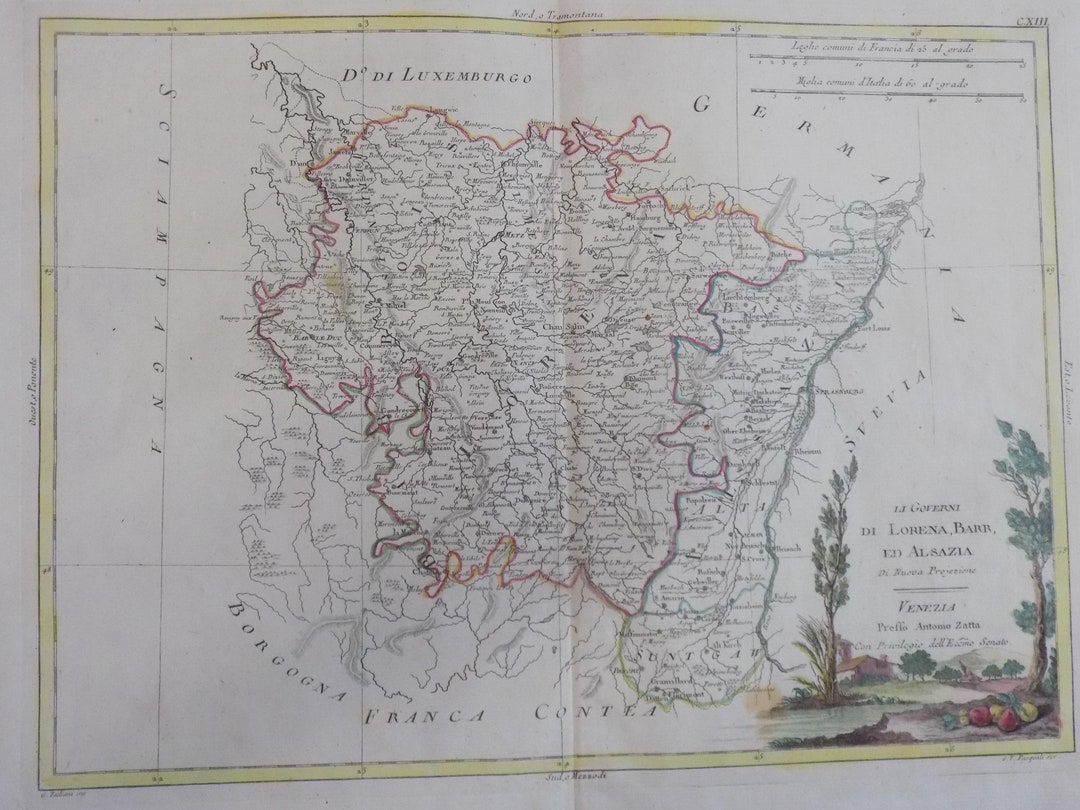 Free Shipping !!!maps, France, Lorraine, Barr, Alsace, Antonio Lazio - Etsy