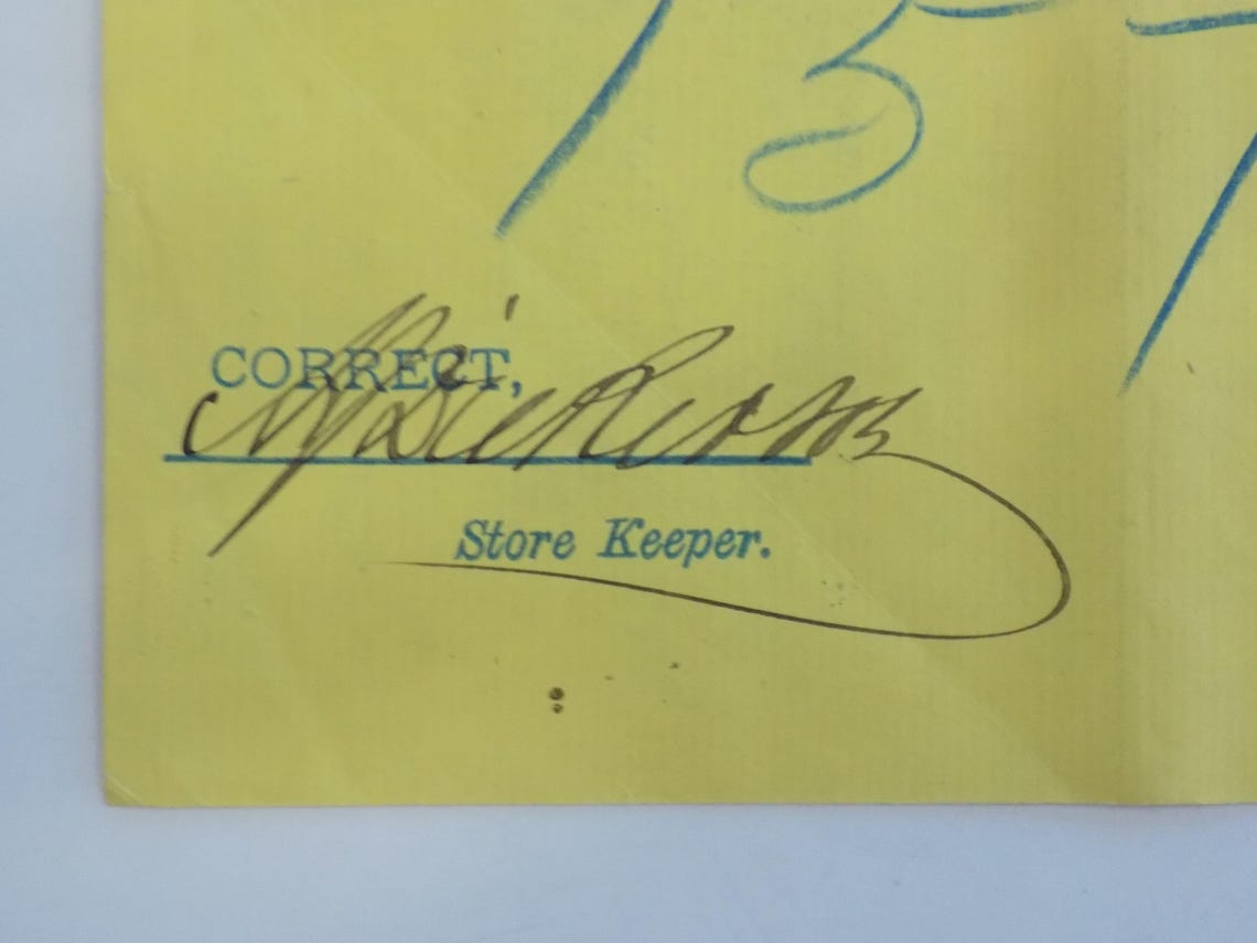 FREE SHIPPING!!!! Billhead, Receipt, Invoices, Ephemera, Window and ...