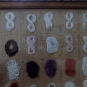 FREE SHIPPING !!! Sample Board, Thread, Silk, Cotton, Framed, Display ...