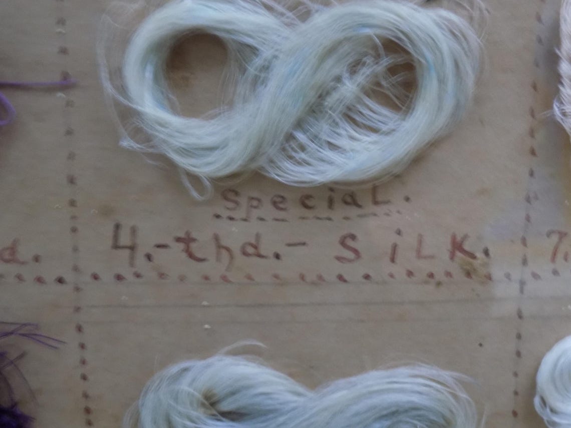 FREE SHIPPING !!! Sample Board, Thread, Silk, Cotton, Framed, Display ...