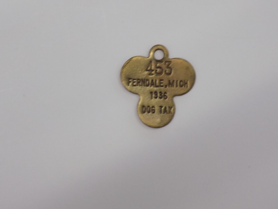 Dog Tags, Canine, Dog License, Registration Tags, Brass Tags, Ferndale ...