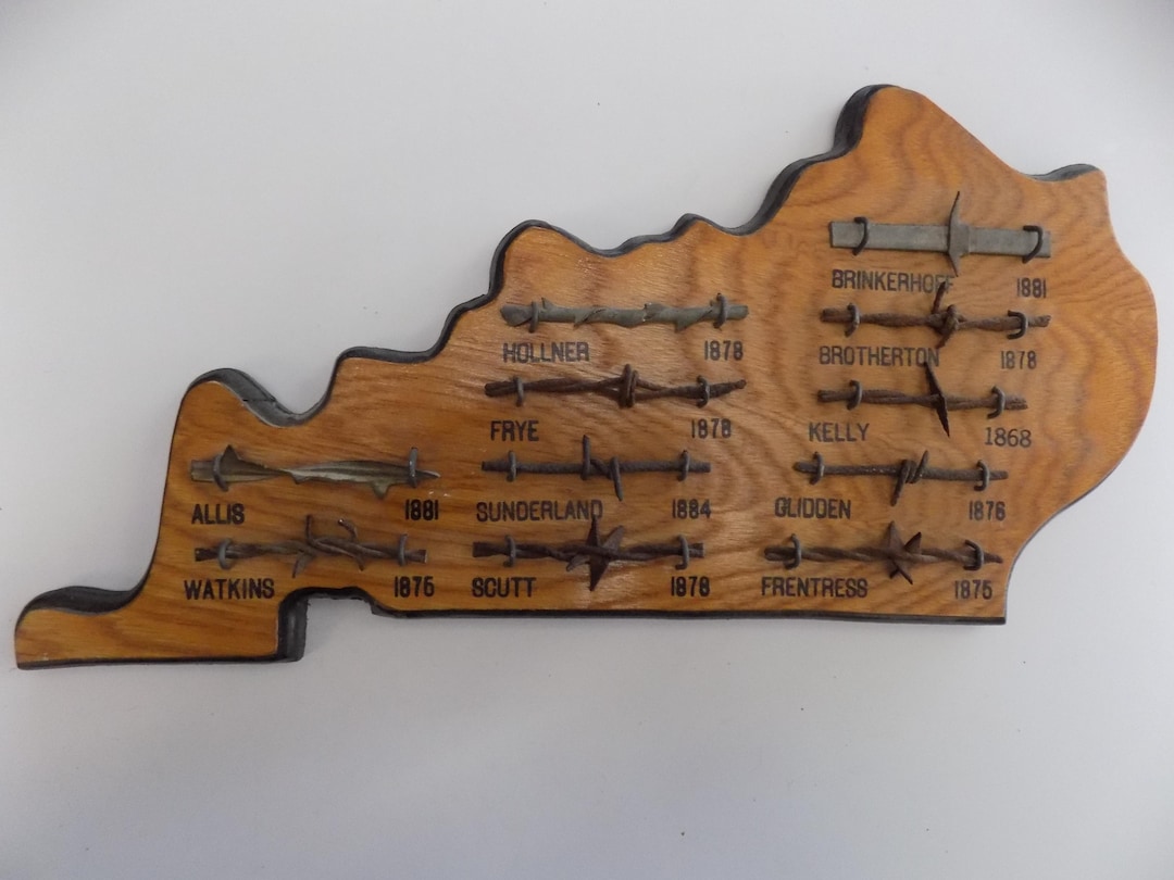 Barb Wire, Amos Crouch, Kentucky - Etsy