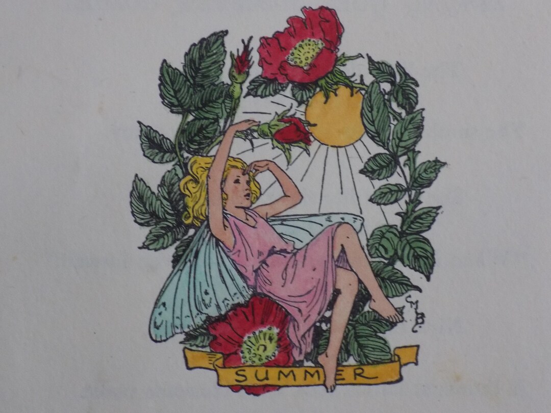 FREE SHIPPING!!!! Flower Fairies, Cicely Mary Barker, Hand Colored ...